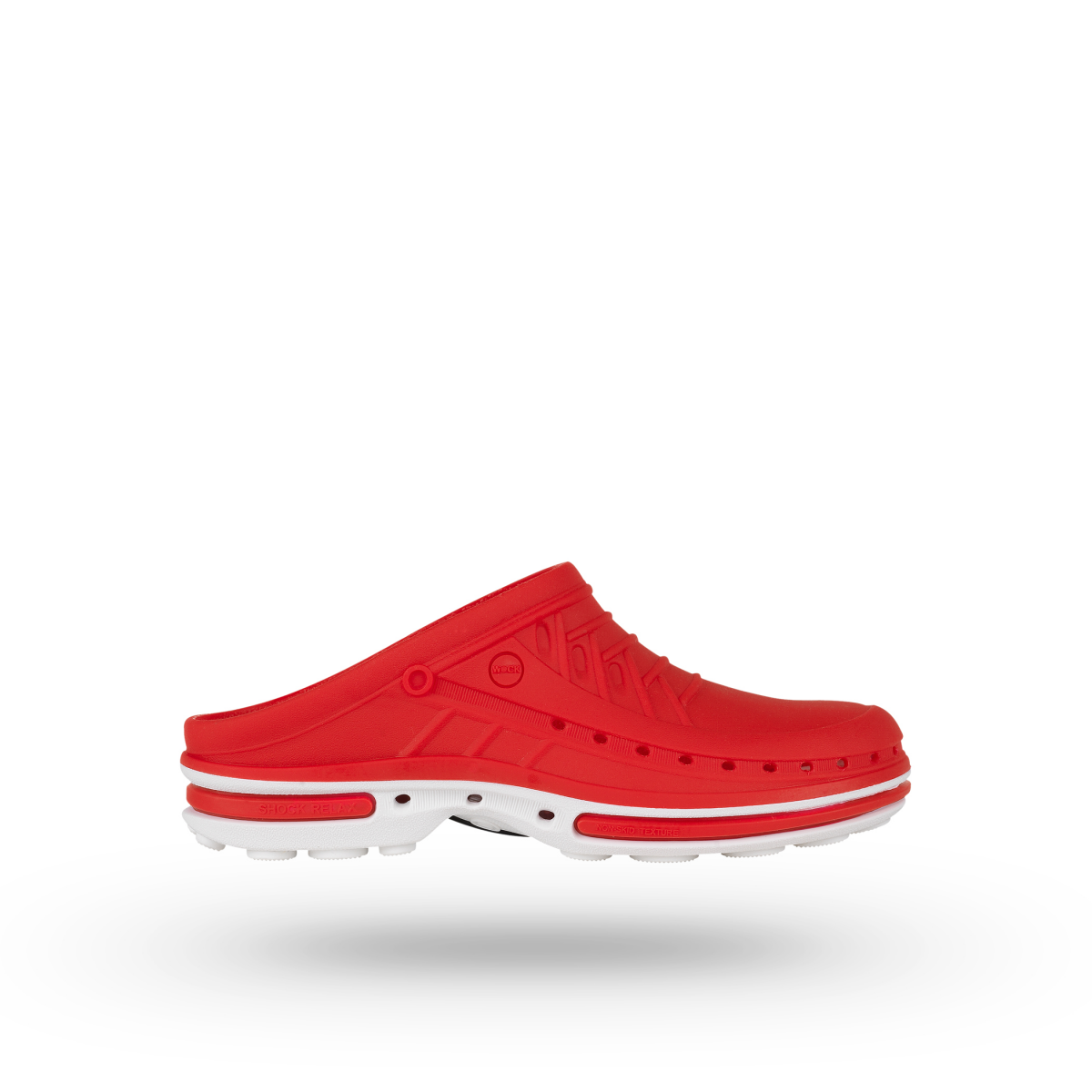 WOCK Red/White Theatre Clogs - Men and Women CLOG 17 - 10004392