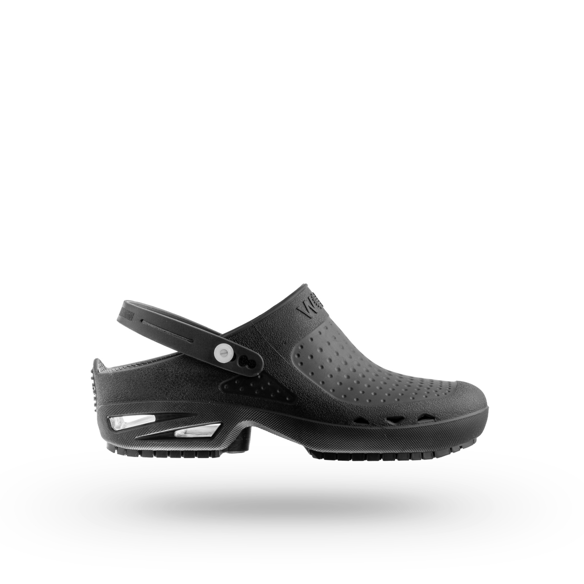 WOCK Black Theatre Clogs BLOC OPEN 11 w/ Strap - 10018911