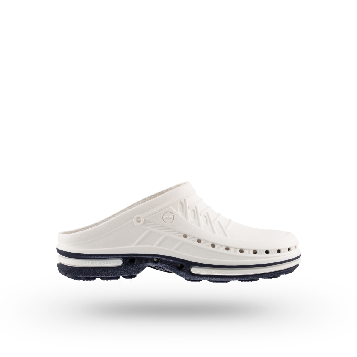 WOCK Zueco Blanco y Azul Clog 13 c/ Plantilla de Confort - 10018900
